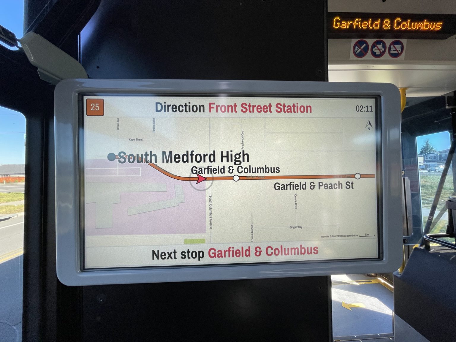New passenger information screens come to RVTD buses – Rogue Valley ...